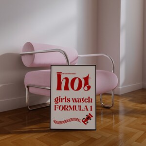 Hot Girls Watch F1 Poster: Formula 1 Racing Wall Art (digital Download ...