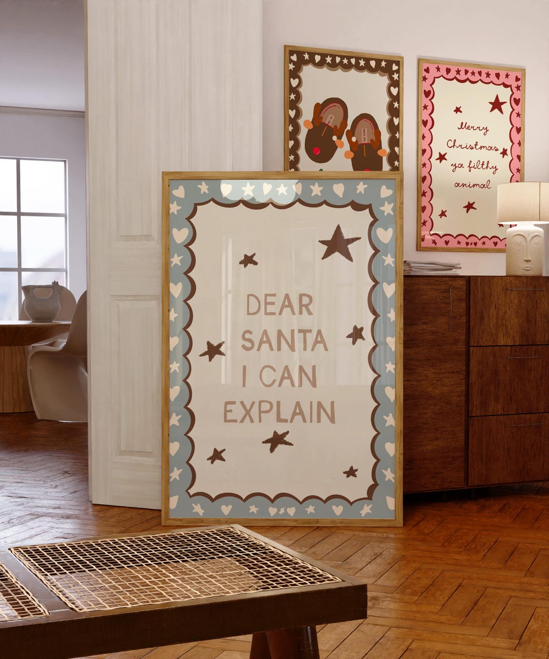 Funny Christmas Poster: Dear Santa I Can Explain Poster, Digital ...