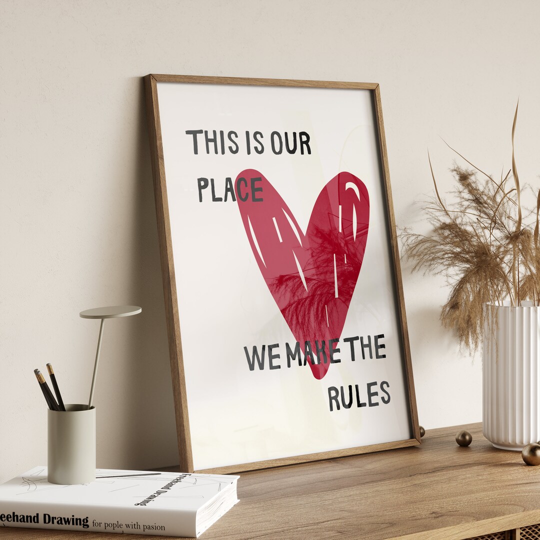 Lover Taylor Swift Poster This is Our Place ~ We Make the Rules Song ...