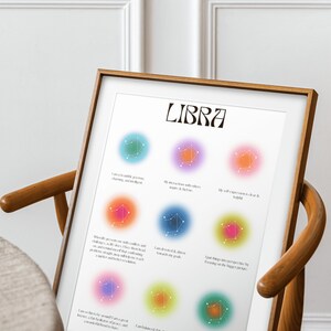 Libra Zodiac Affirmation Art Print: Birthday Gift (digital Download) - Etsy