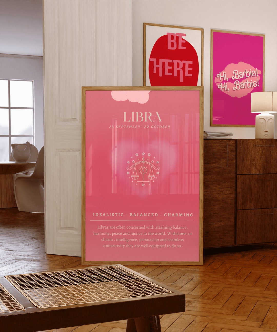 Libra Wall Art Zodiac Poster Printable ~ Libra Wall Art ~ Astrology Art ...