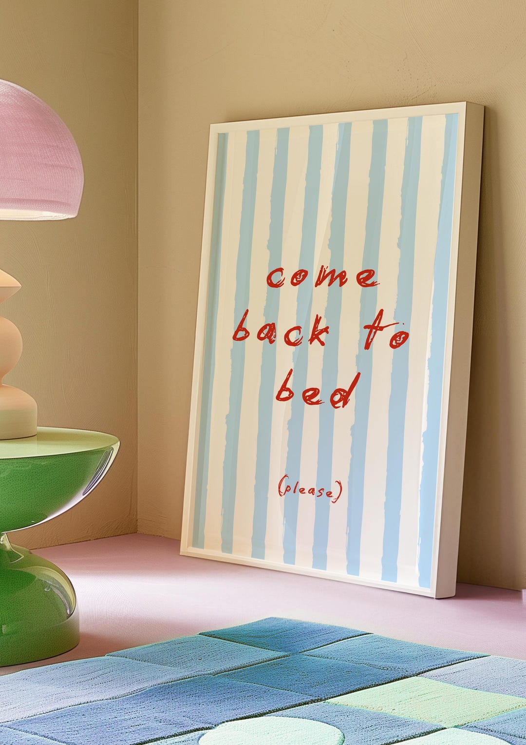Poster Come Back to Bed Please Print ~ Typograph Poster ~ Aestethic ...
