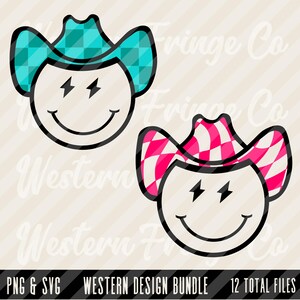 Western Retro Png, Happy Face Png, Western Clip Art, Western ...