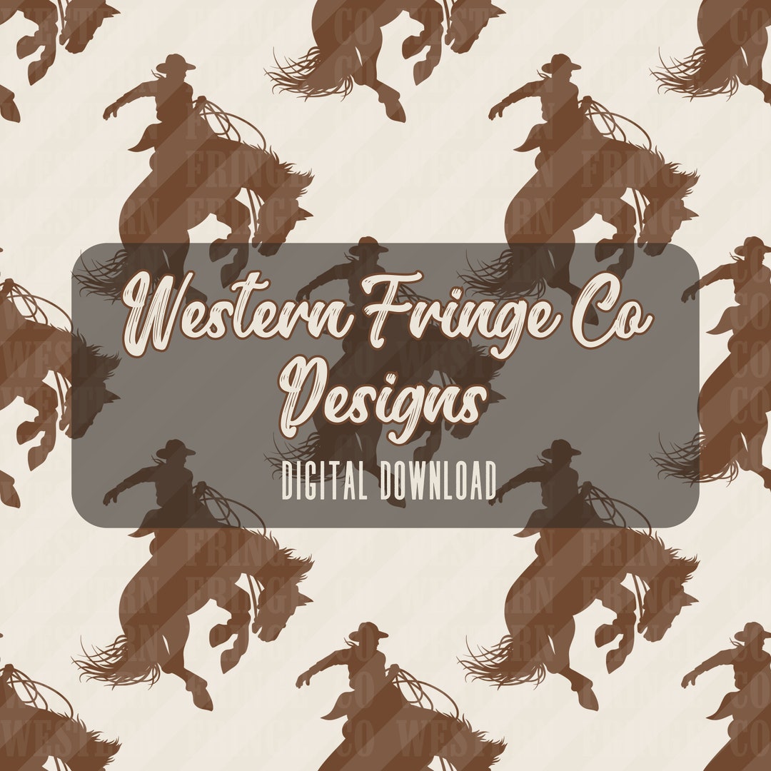 Cowboy Pattern, Country Cowboy Design, Western Pattern Png, Country ...