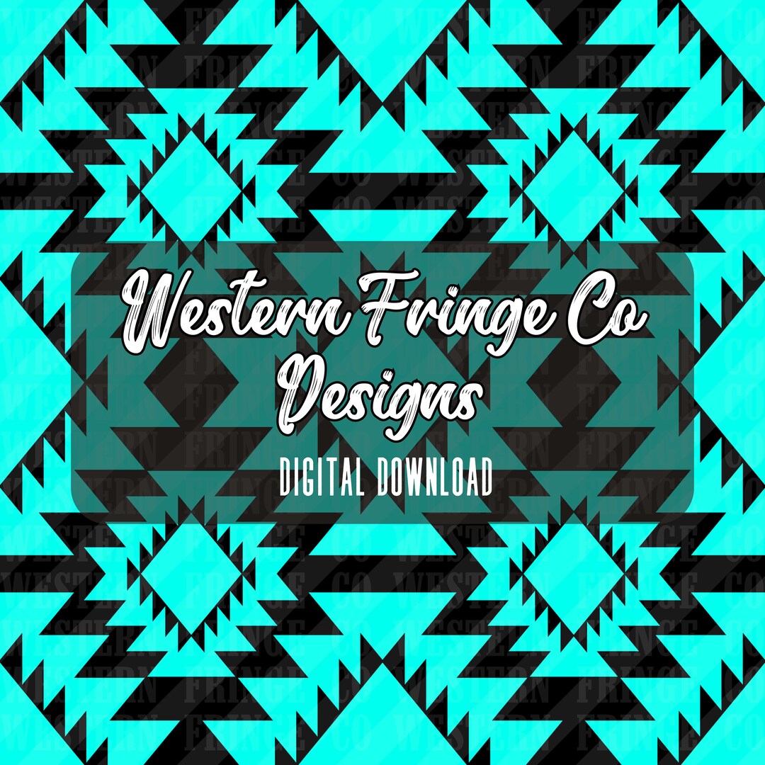 Western Seamless Pattern, Country Pattern, Teal Patterns, Aztec Pattern ...