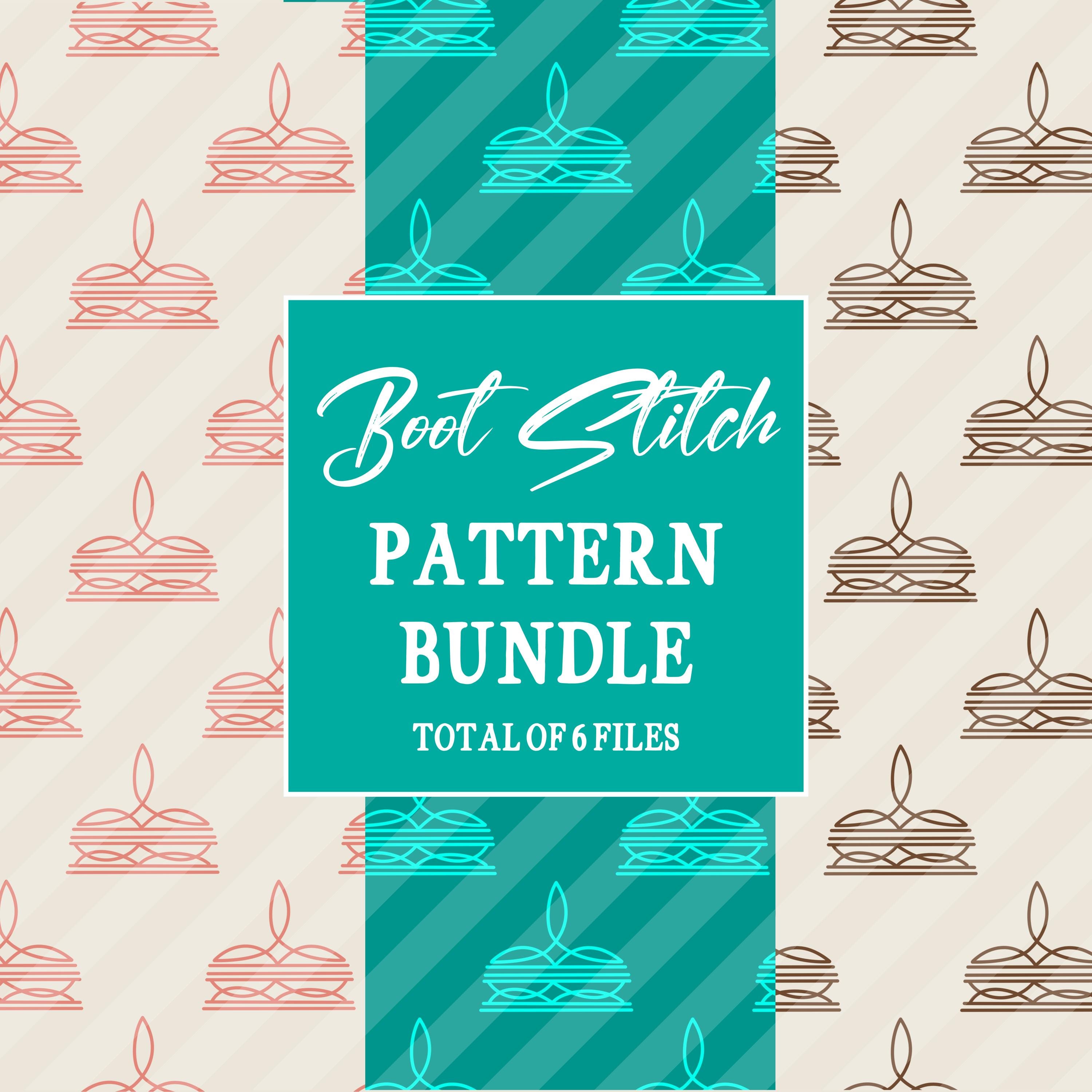 Boot Stitch Bundle Pattern, Digital Print Patterns, Seamless Patterns ...