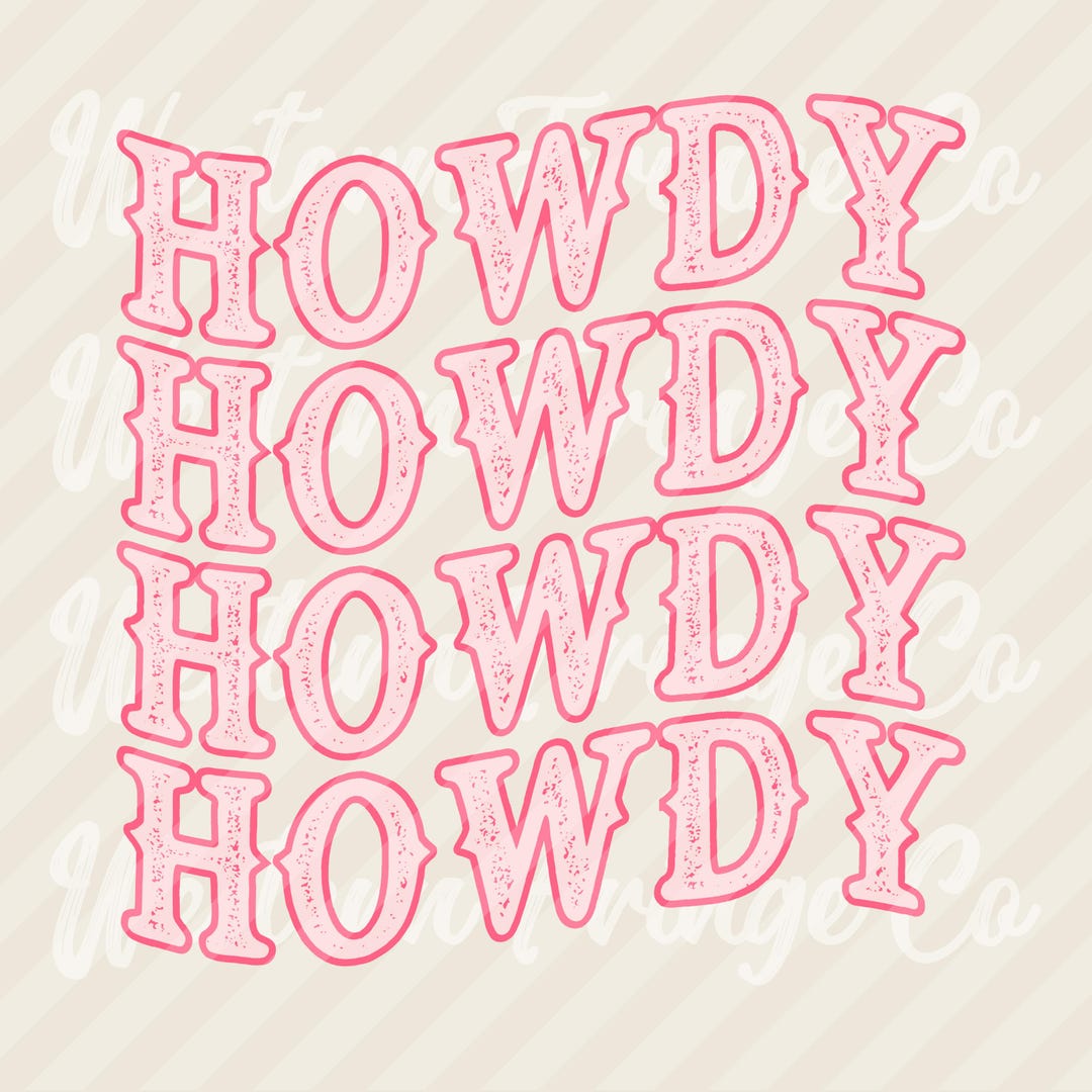 Howdy Design Png, Retro Howdy Png, Western Svg Designs, Retro Western ...