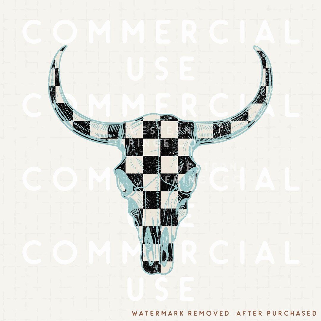 Western Skull Png , Western Checkered Skull Design, Grunge Cowgirl Svg ...