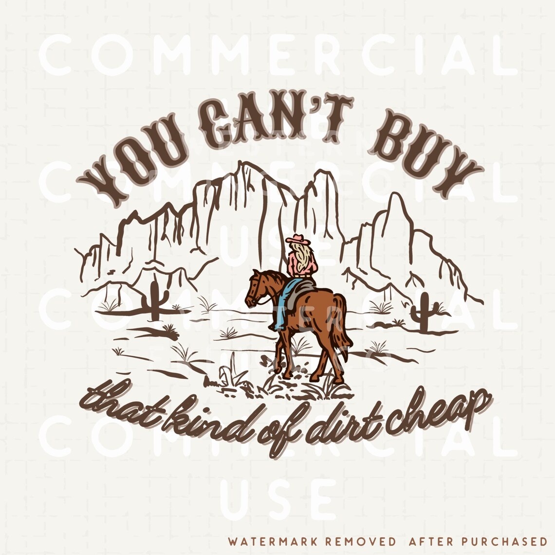 Dirt Cheap Png, Western Cowgirl Png, Trendy Western Png, Cowgirl Desert ...
