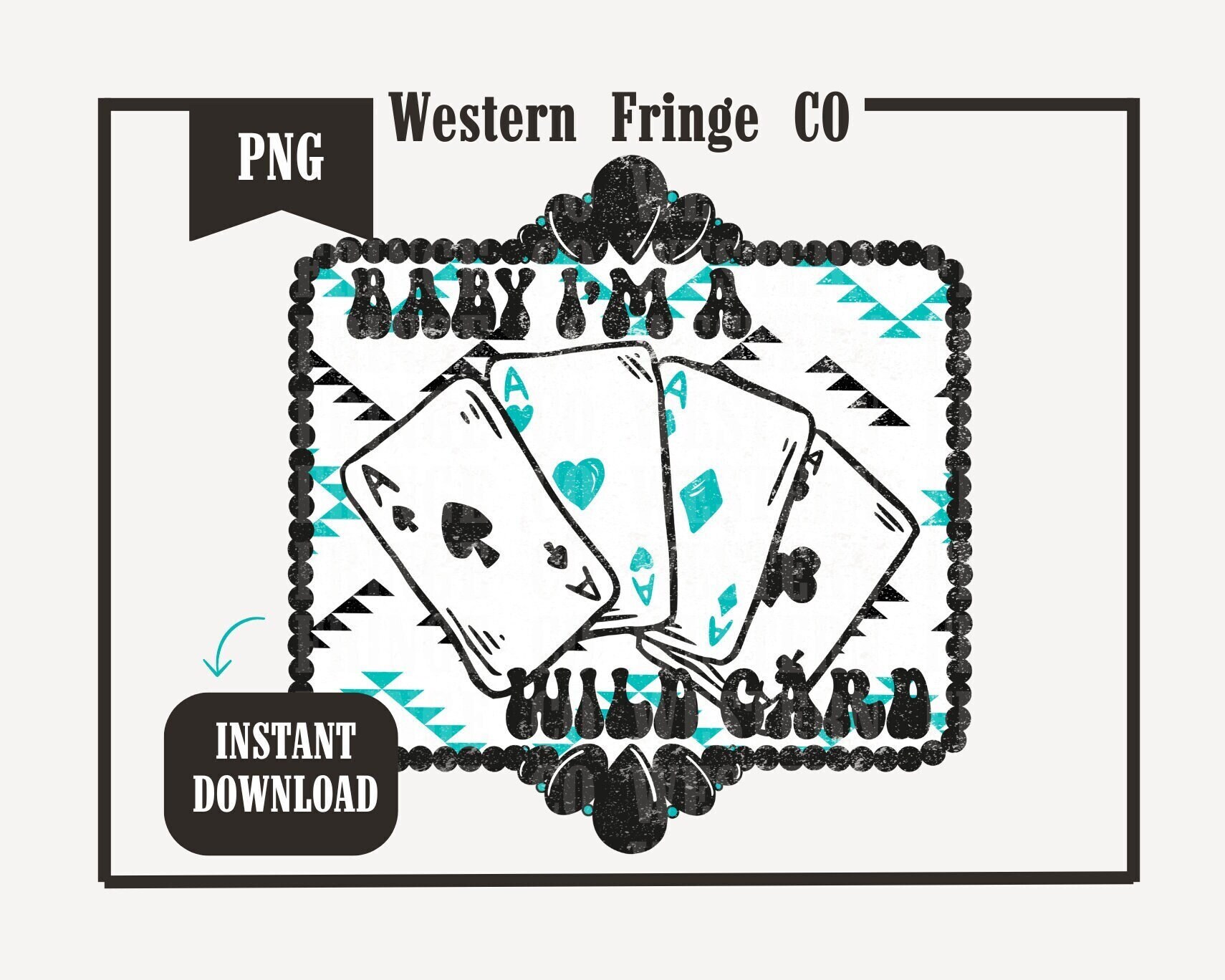 Wild Card Png, Western Png Sublimation Designs, Western Cowgirl Png ...