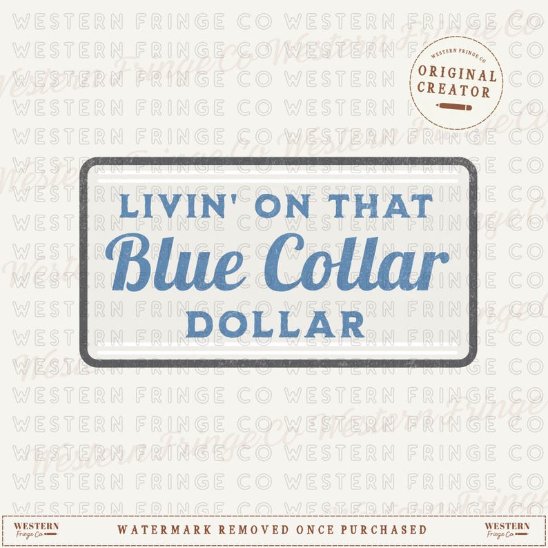 Blue Collar Design, Western Cowboy Png, Western Png Sublimation Designs ...