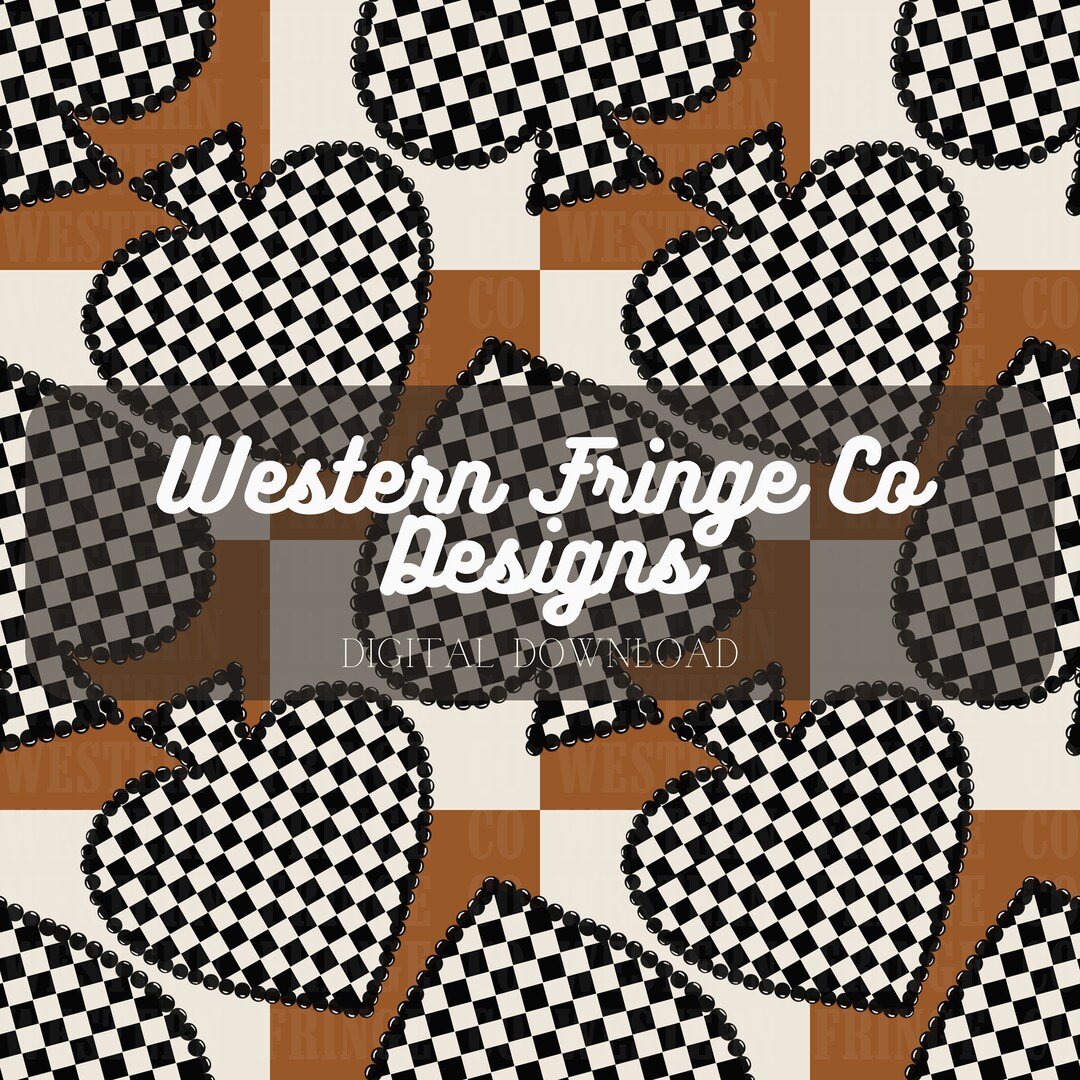 Western Spade Pattern, Checkered Pattern, Trendy Patterns Western Png ...