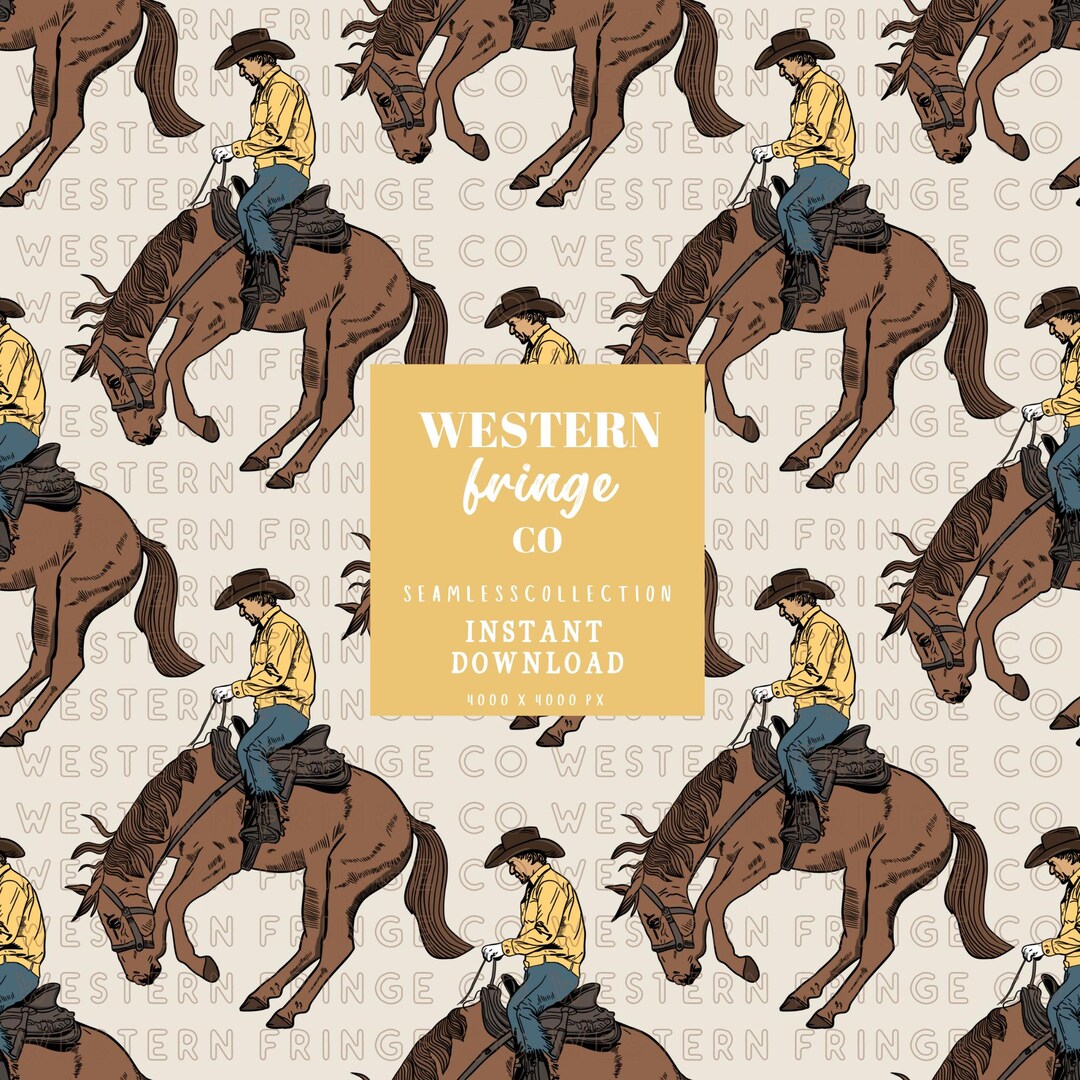 Western Pattern Png, Country Cowboy Seamless Patterns, Trendy Seamless ...