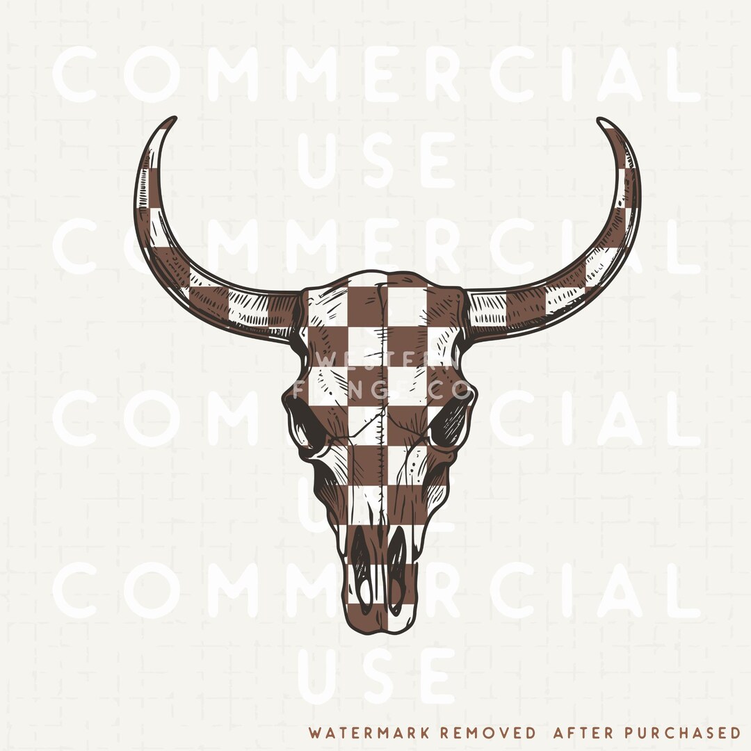 Western Skull Png , Western Checkered Skull Design, Grunge Cowgirl Svg ...