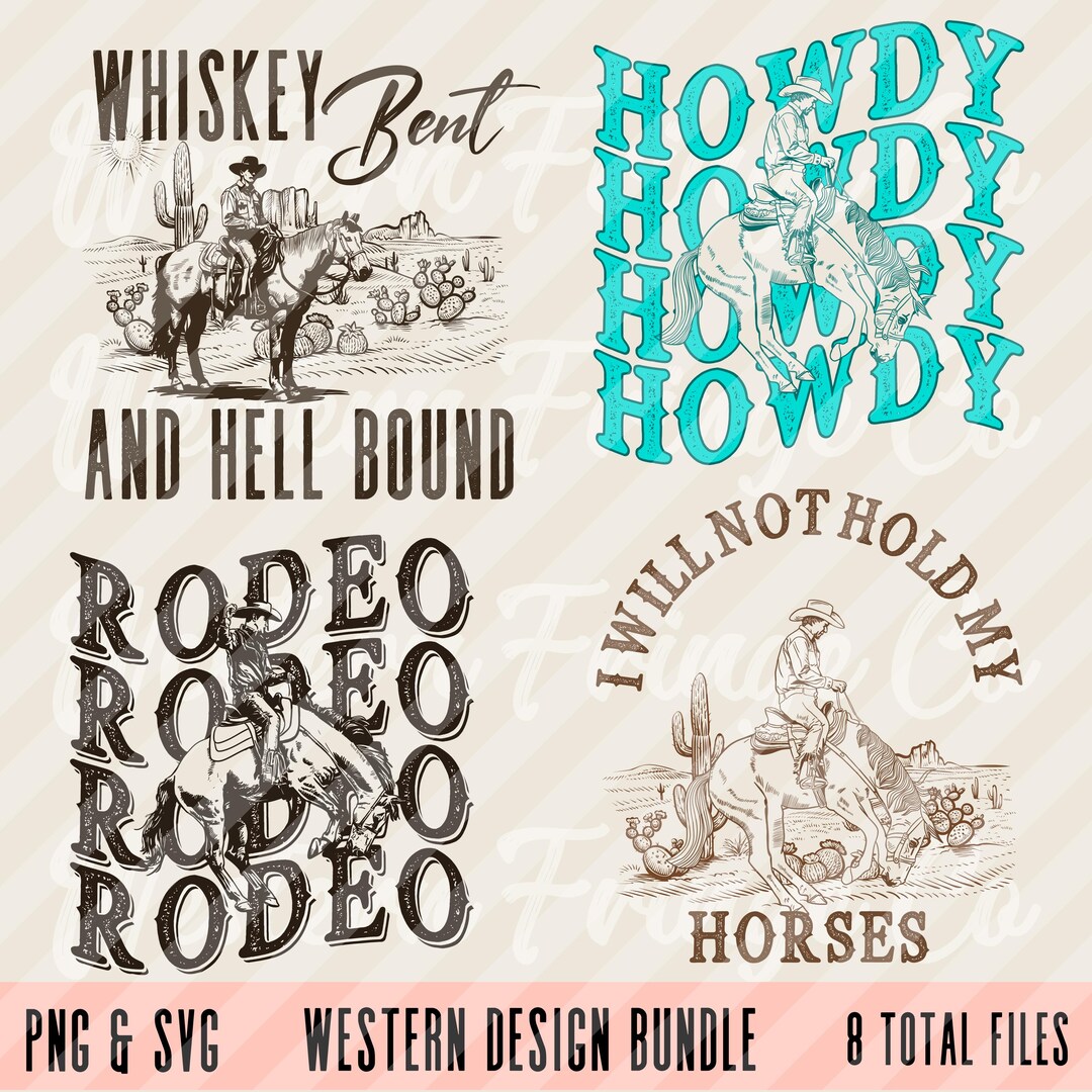 Western Design Bundle, Western Svg Bundle, Western Designs Png, Western ...