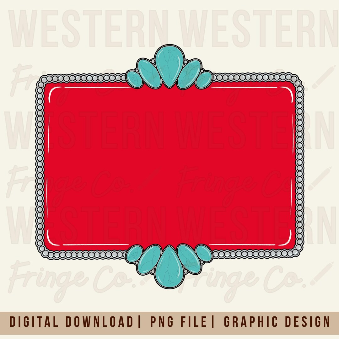 Western Frame Png, Turquoise Frame Designs, Cowgirl Clipart, Cowboy T ...