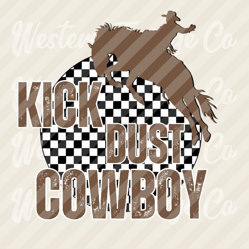 Kick Dust Cowboy, Trendy Cowboy Png, Retro Western Png Western Designs ...