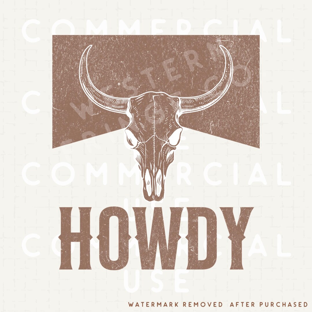 Howdy Png, Western Design Png, Rodeo Cowboy Png, Western Sublimation ...