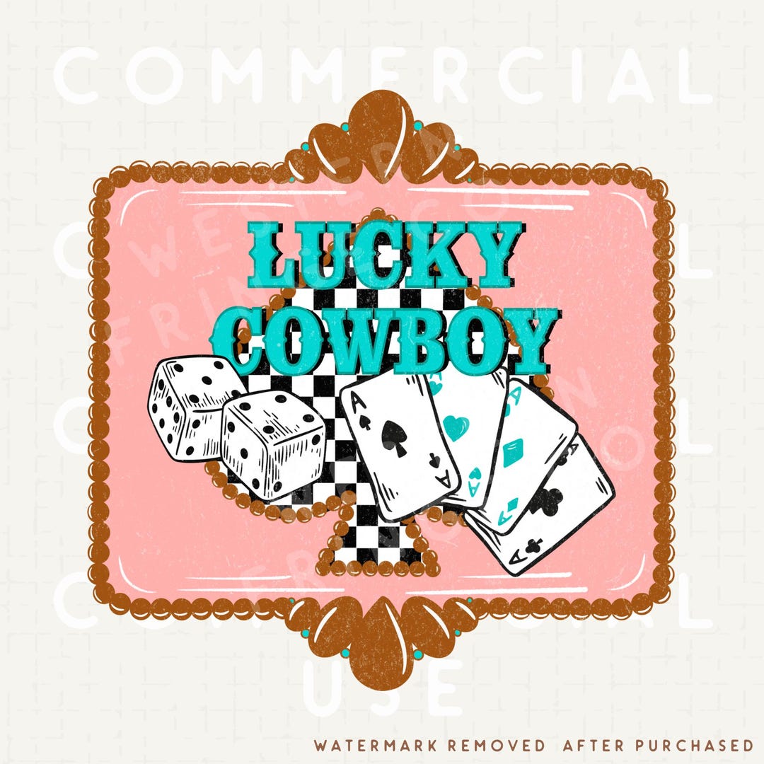 Lucky Cowboy Designs, Checkered Spade Png, Western St. Patty Design Png ...