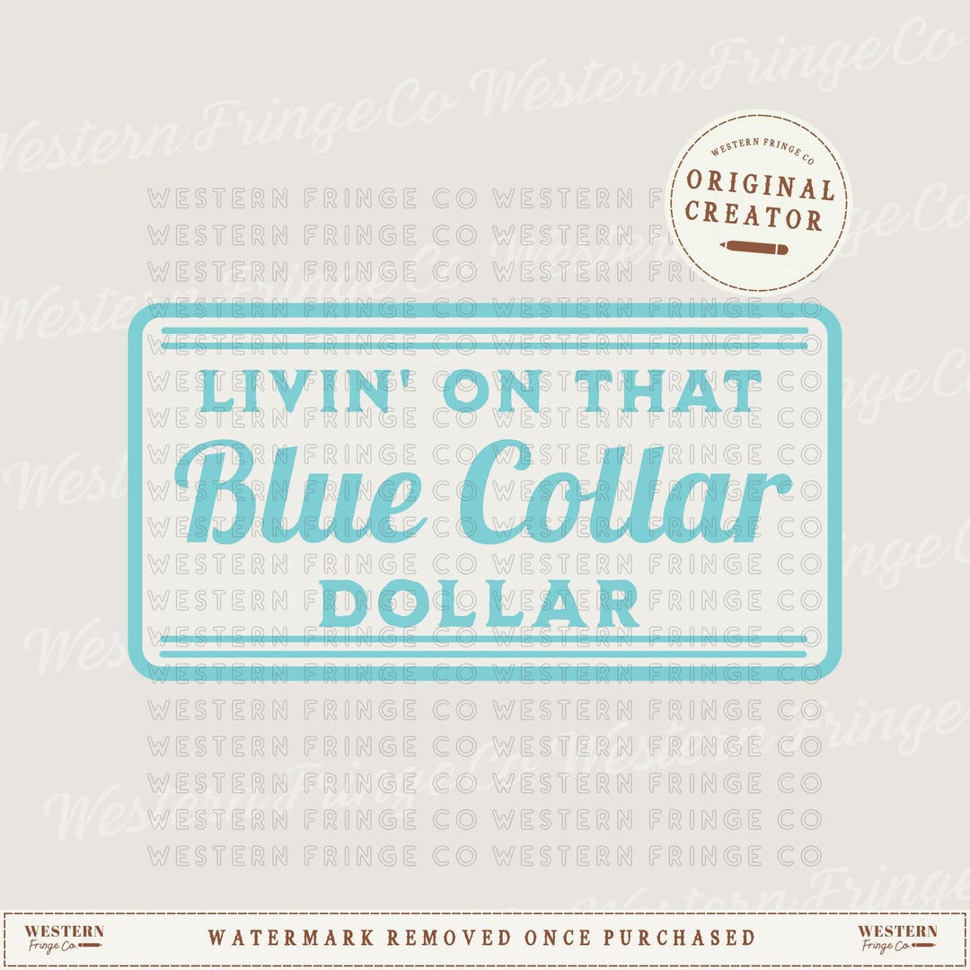 Blue Collar Design, Western Sublimation Style Design, Country Shirt ...