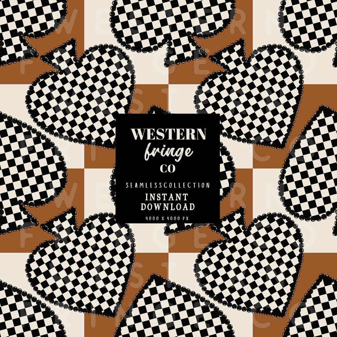 Western Spade Pattern, Checkered Pattern, Trendy Patterns Western Png ...