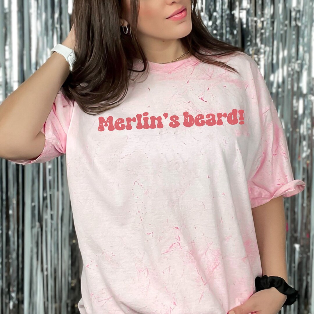 Merlin's Beard Tie Dye Tee, Comfort Colors Oversized Shirt, Theme Park ...