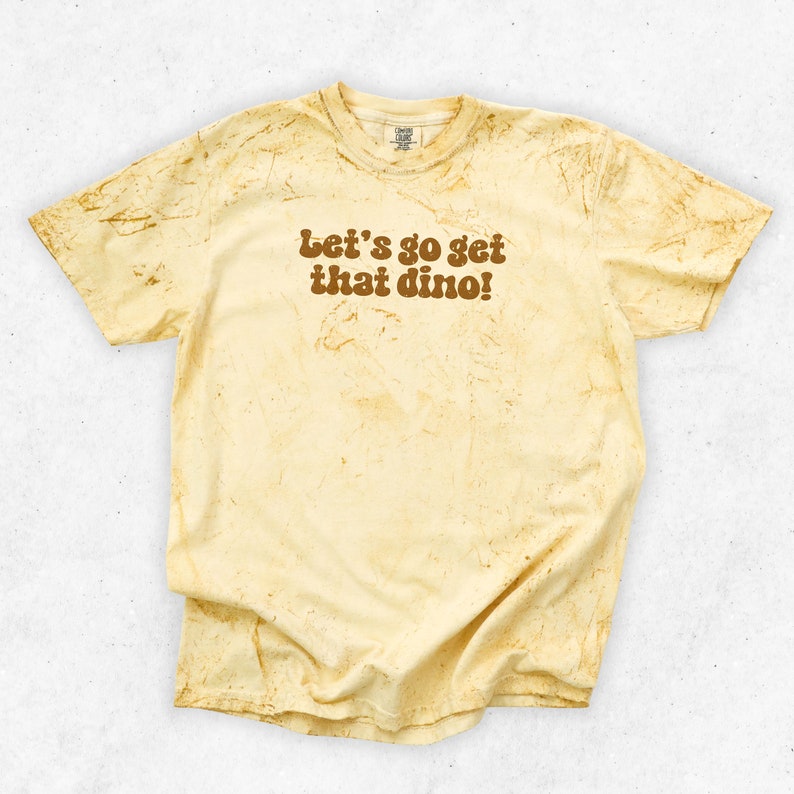 Let's Go Get That Dino Shirt Comfort Colors Oversized Shirt Theme Park ...