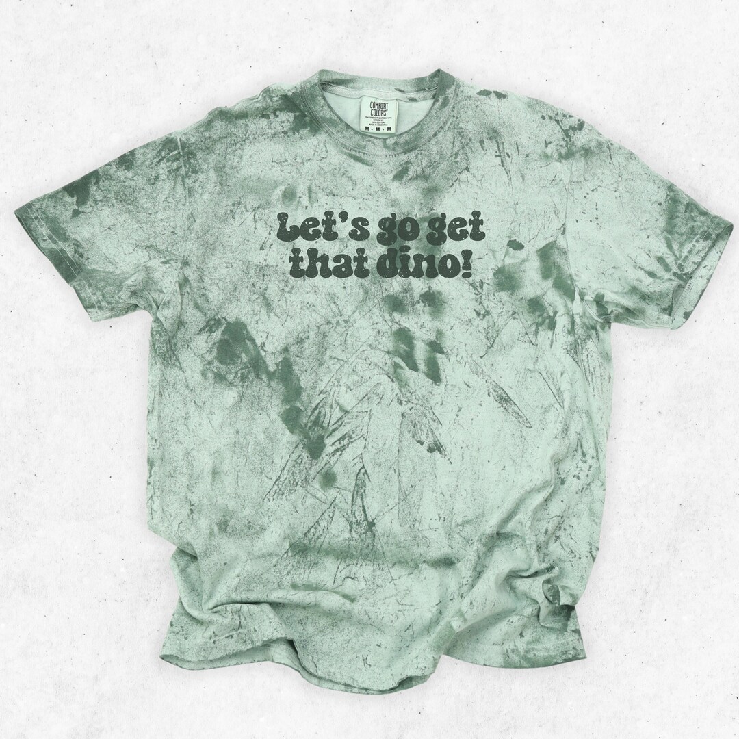 Let's Go Get That Dino Shirt Comfort Colors Oversized Shirt Theme Park ...