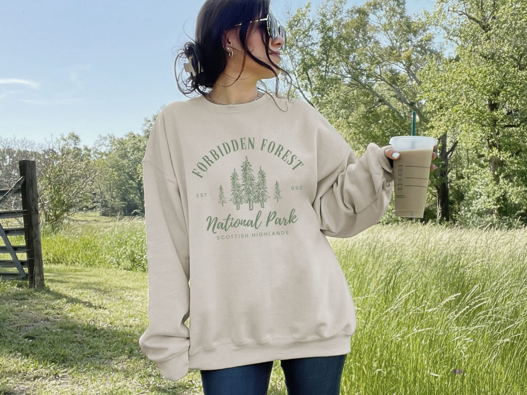 Forbidden Forest National Park Sweatshirt, Cute Minimalist Marauders ...