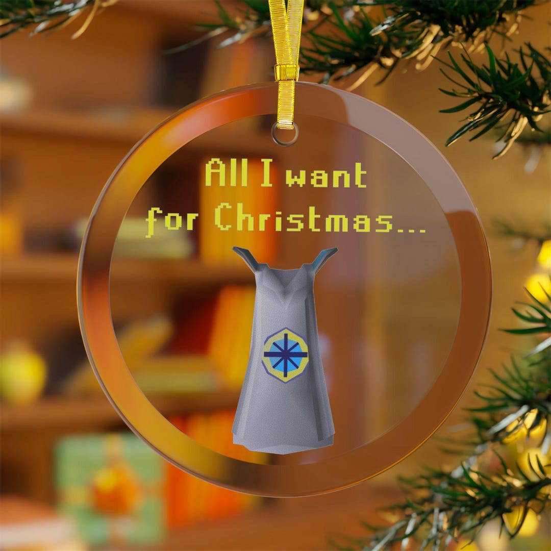 OSRS Quest Point Cape Ornament, Runescape Christmas Gift for Gamer ...