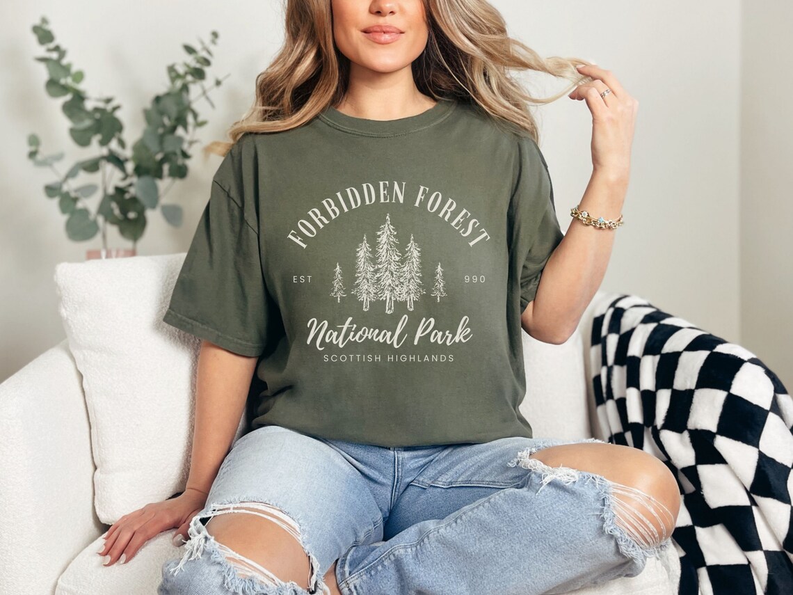 Forbidden Forest National Park Shirt, Cute Minimalist Marauders Boxy ...