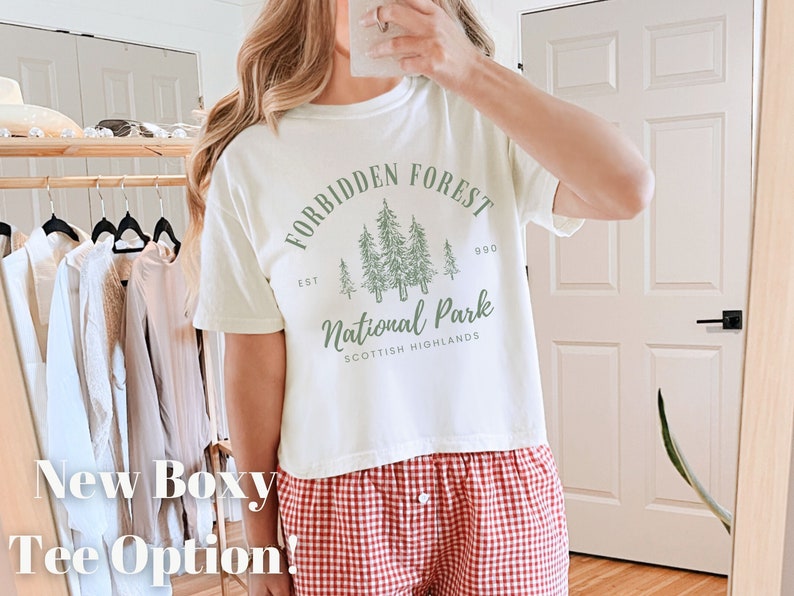 Forbidden Forest National Park Shirt, Cute Minimalist Marauders Boxy ...