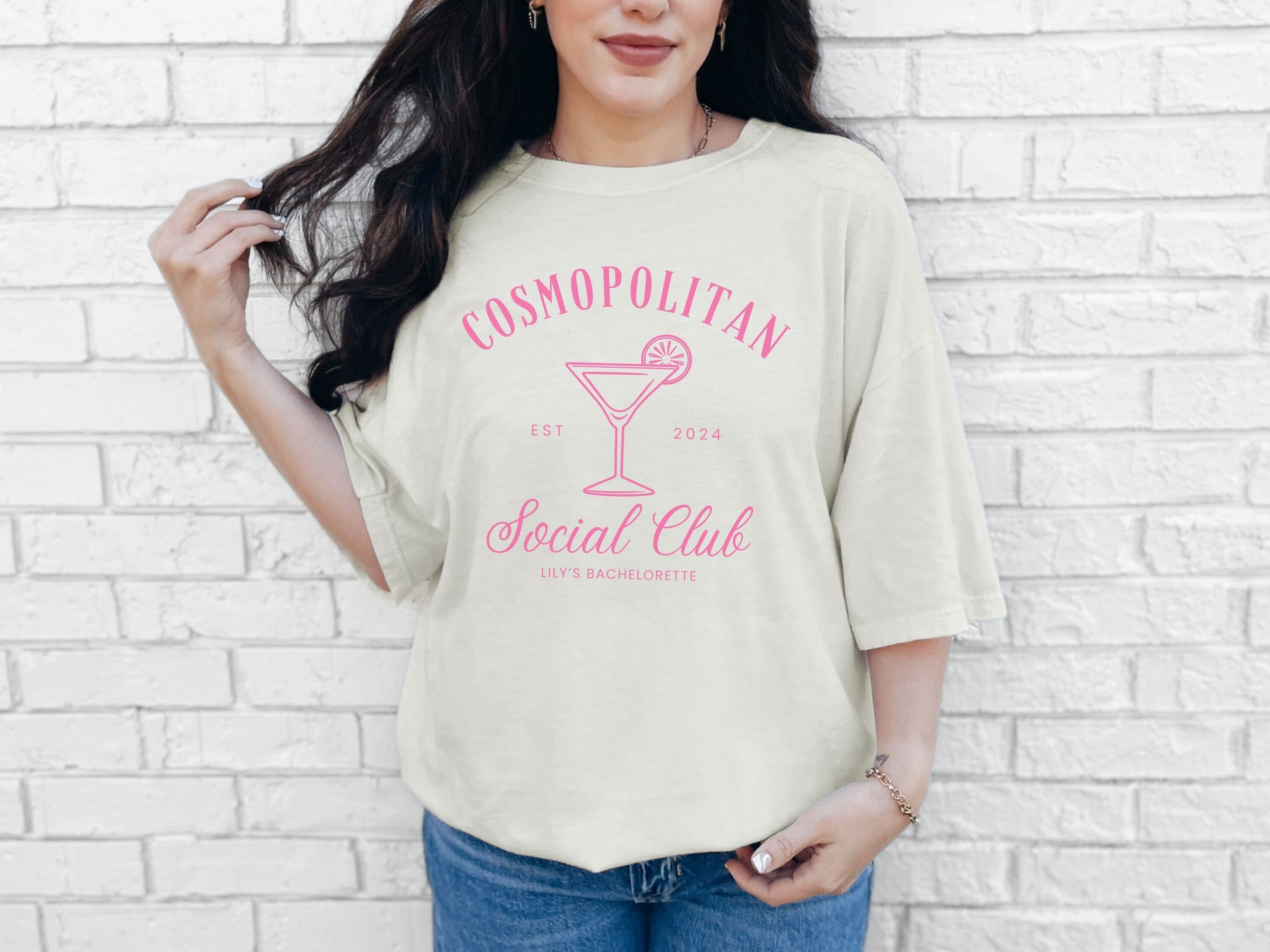 Cosmopolitan Social Club Shirt, Custom Bachelorette Party T-shirts ...
