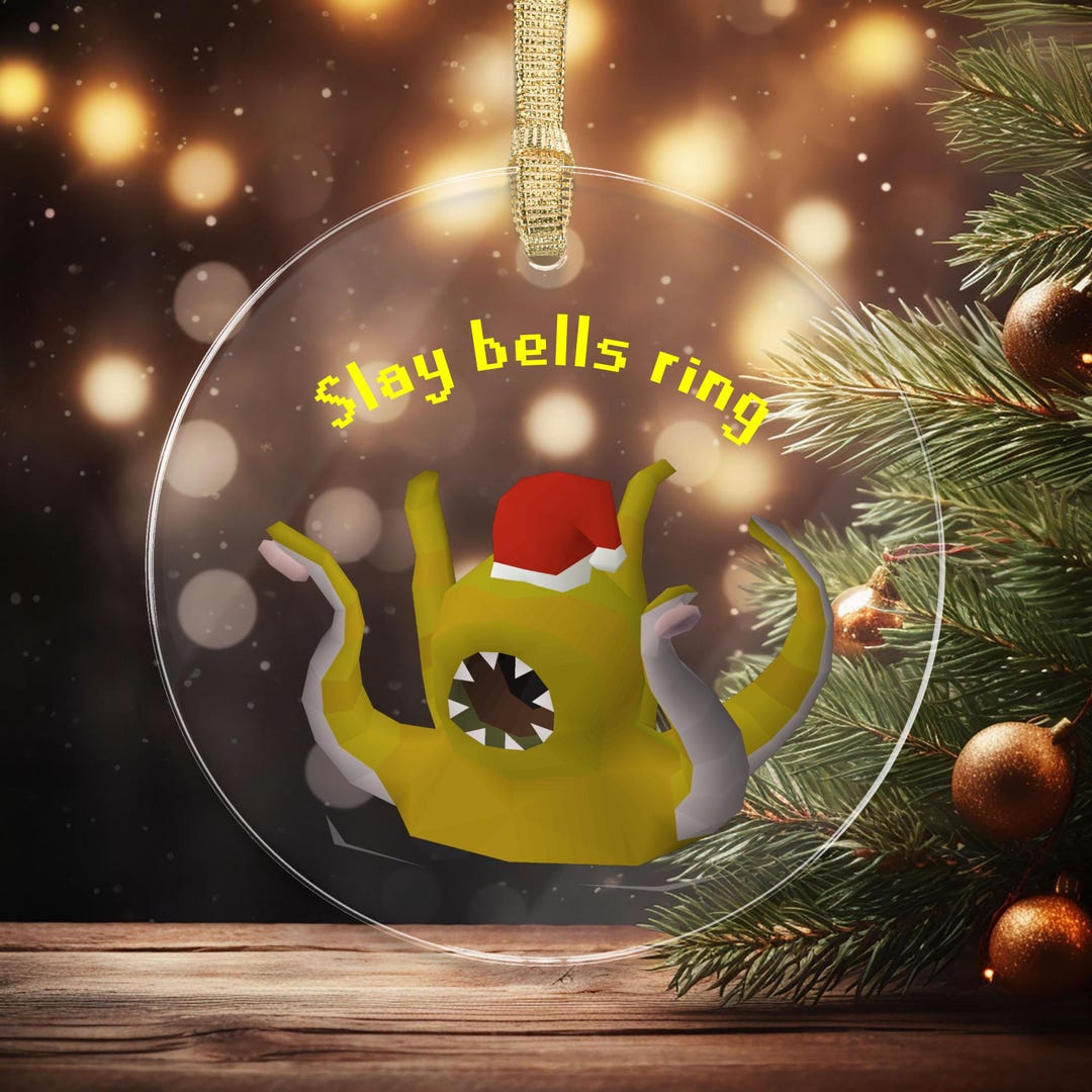OSRS Kraken Christmas Ornament, Runescape Christmas Gift for Gamer ...