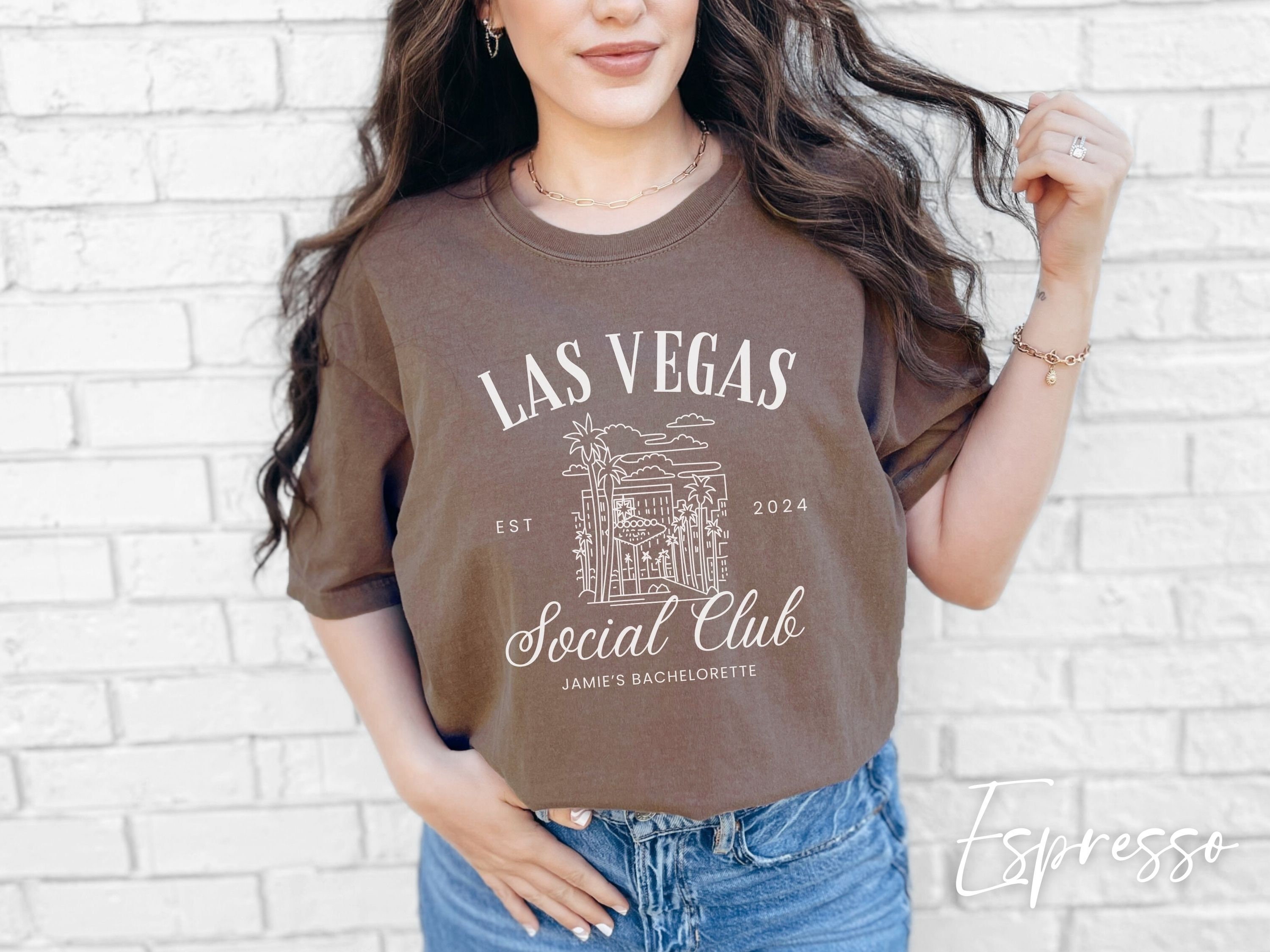Custom Las Vegas Social Club Shirts, Matching Bachelorette Party T ...