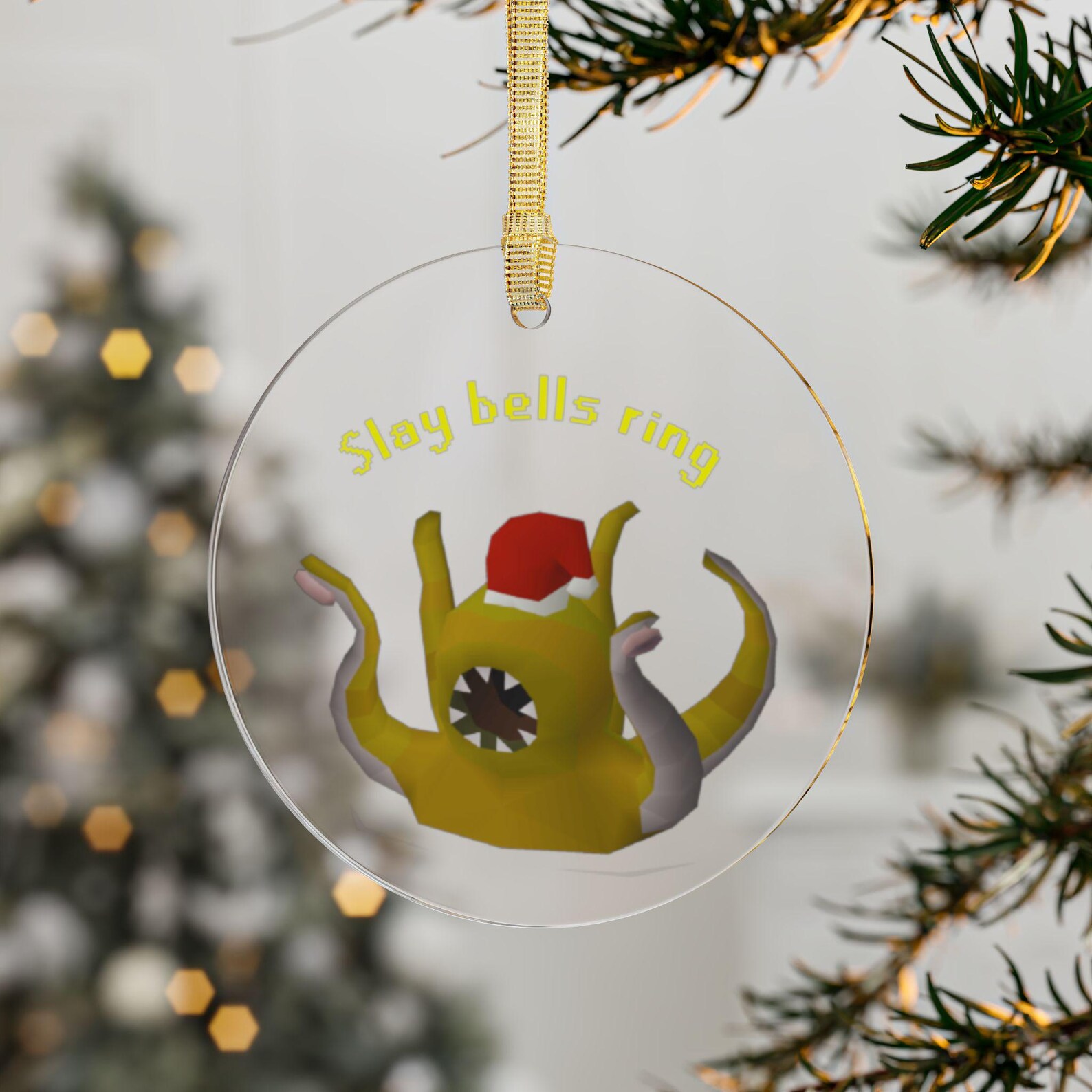 OSRS Kraken Christmas Ornament, Runescape Christmas Gift for Gamer ...