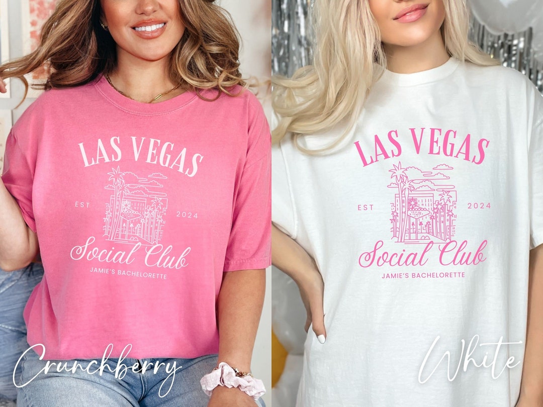 Custom Las Vegas Social Club Shirts, Matching Bachelorette Party T ...