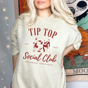 Theme Park Terror Hotel Sweatshirt, Niche Tower Ride Merch, Gildan ...