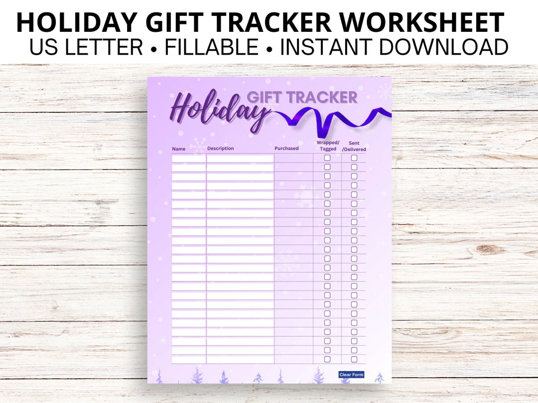 Holiday Gift Tracker Checklist, Christmas Season Budget, Planner - Etsy