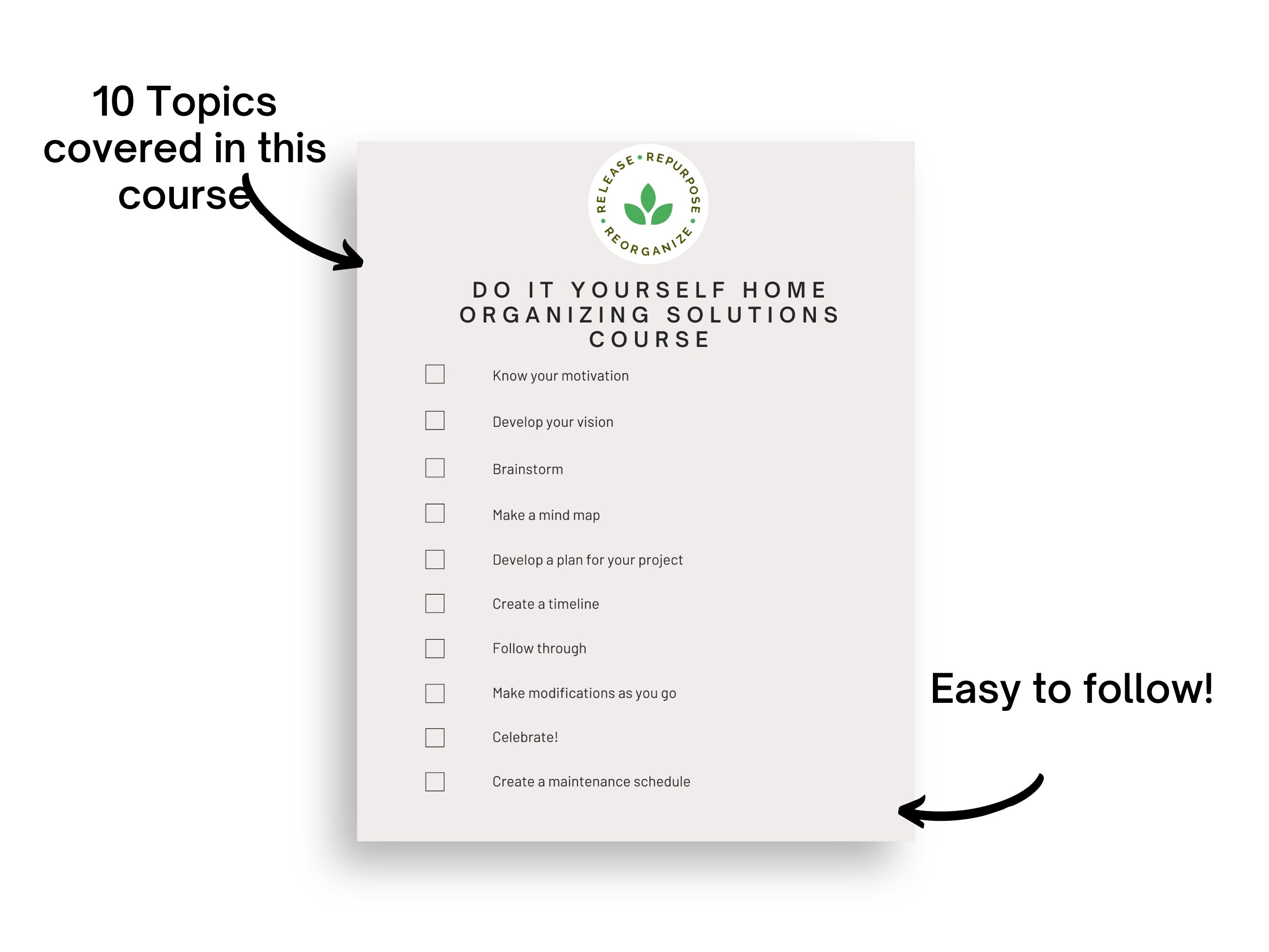 Home Organizing Solutions Guide; 6 Page DIY Download; Organize Your ...