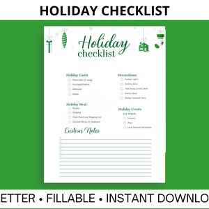 Holiday Decor Planning and Christmas Checklist, Festive Season ...