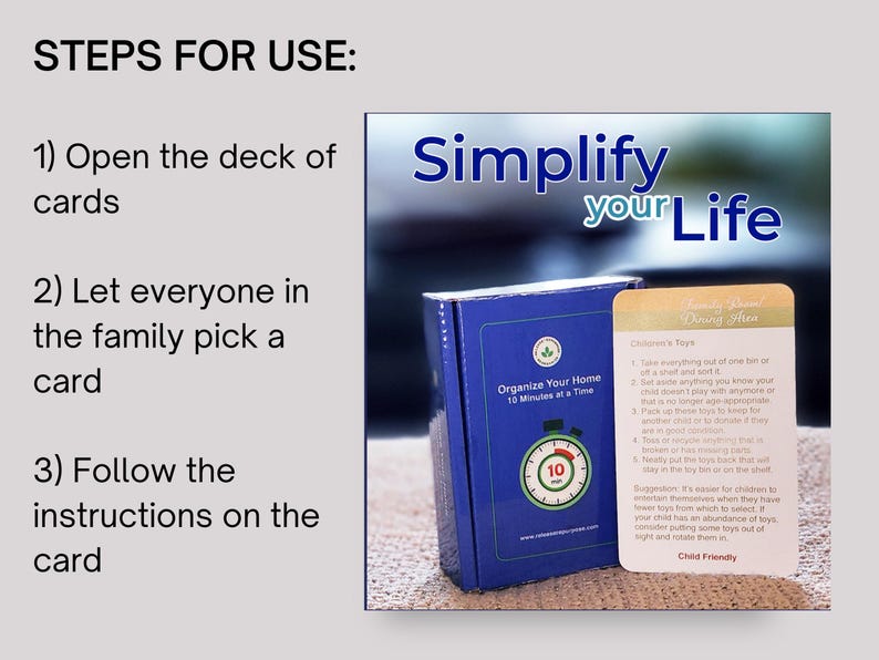 Simplify Your Life, Organizing, Decluttering, ADHD Cleaning List - Etsy