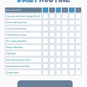 Daily Routine in a Mom Life / Responsibilities - Etsy