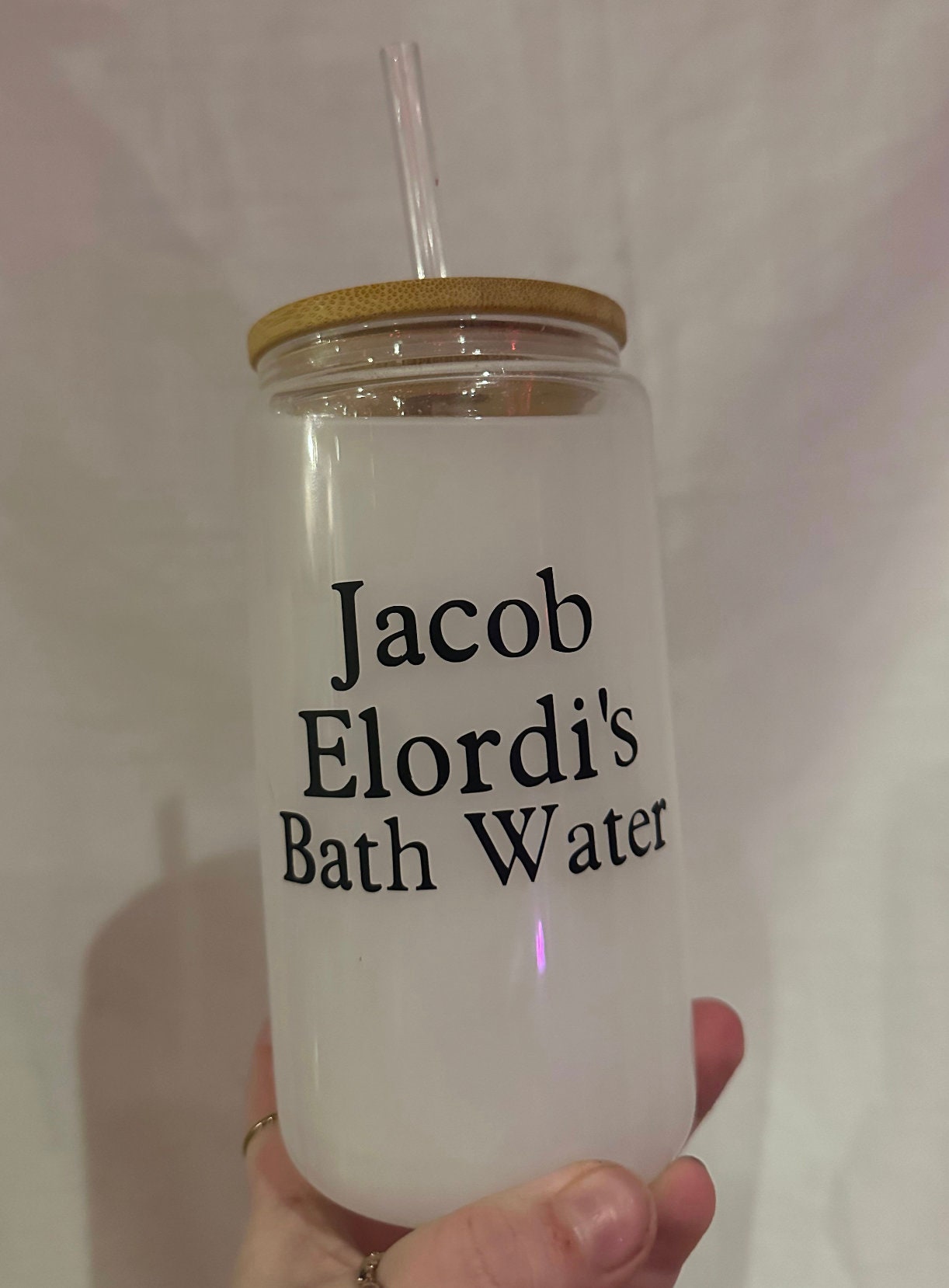 16oz Glass Funny Saltburn Inspired Snow Globe Tumbler,jacob Elordis ...