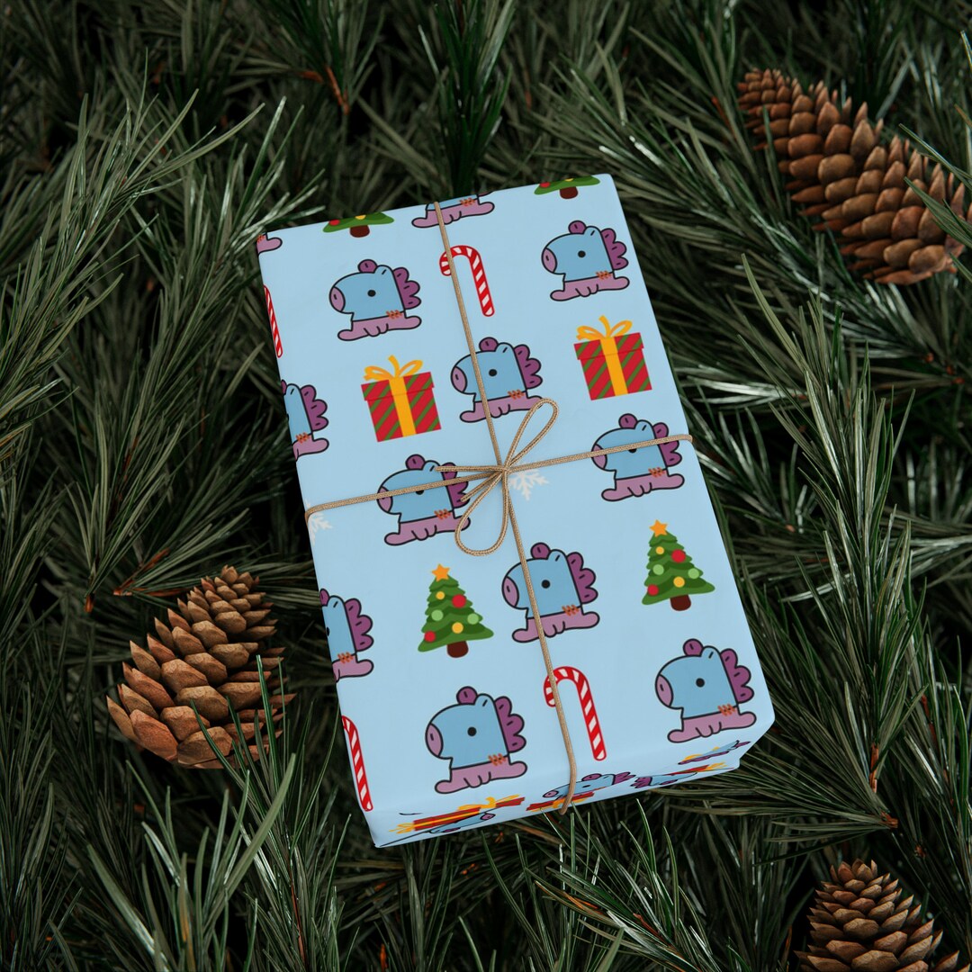 BTS J-hope BT21 Mang Holiday Wrapping Paper for BTS Fans of Hobi - Etsy