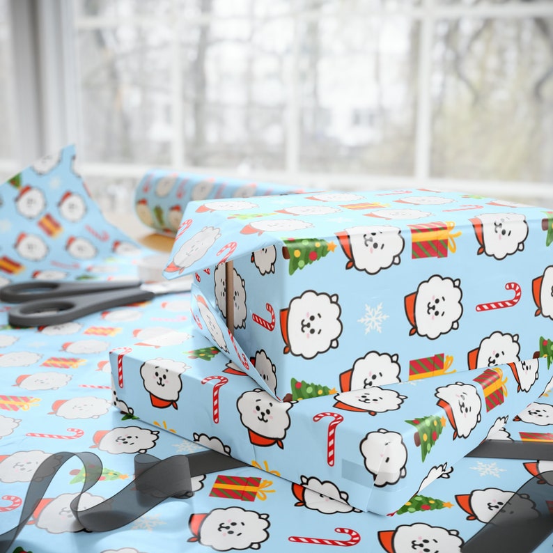 BTS Jin BT21 RJ Holiday Wrapping Paper for BTS Fans of Jin - Etsy