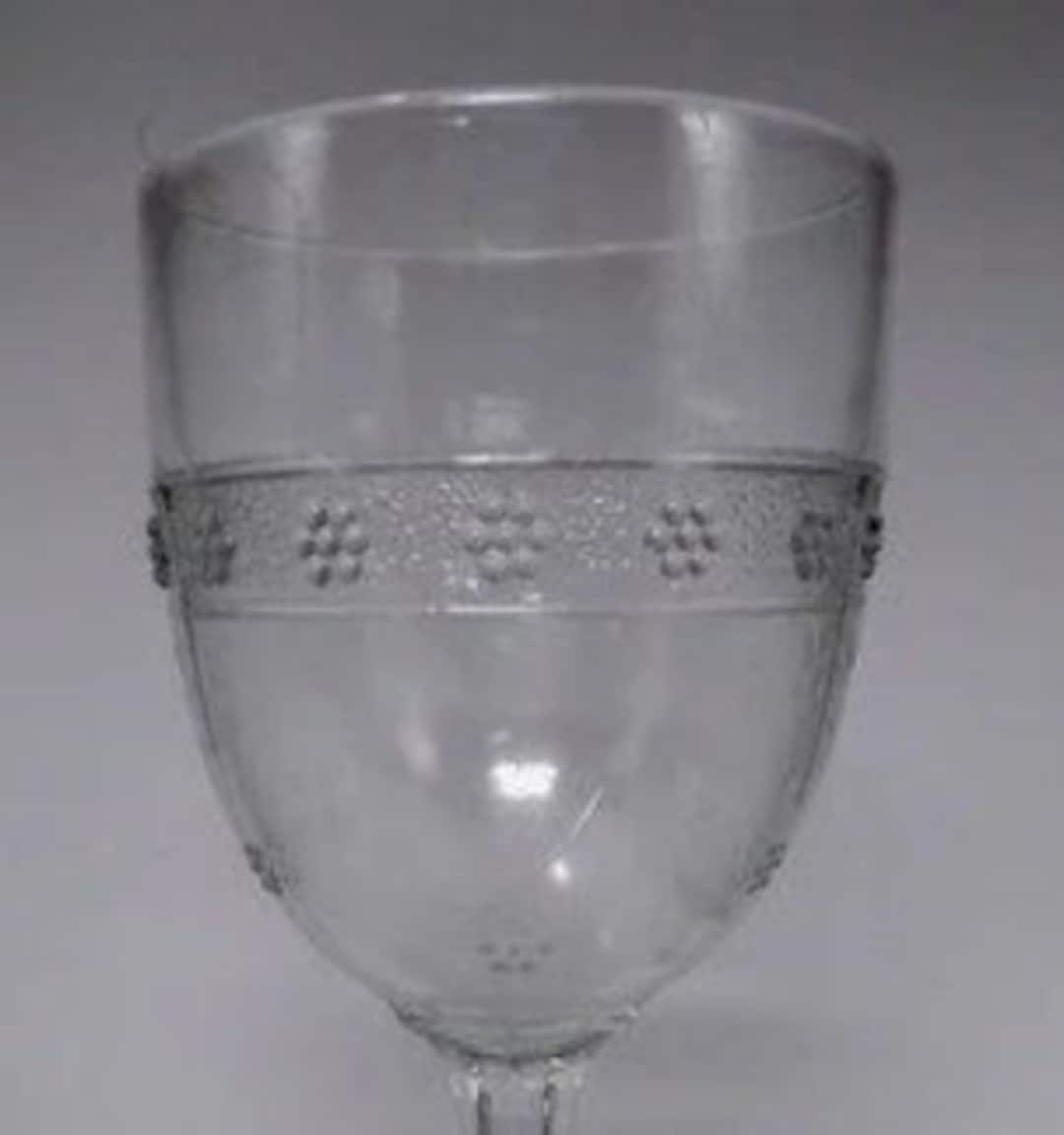 Nova Scotia Glass Co Raspberry Goblet Antique EAPG - Etsy