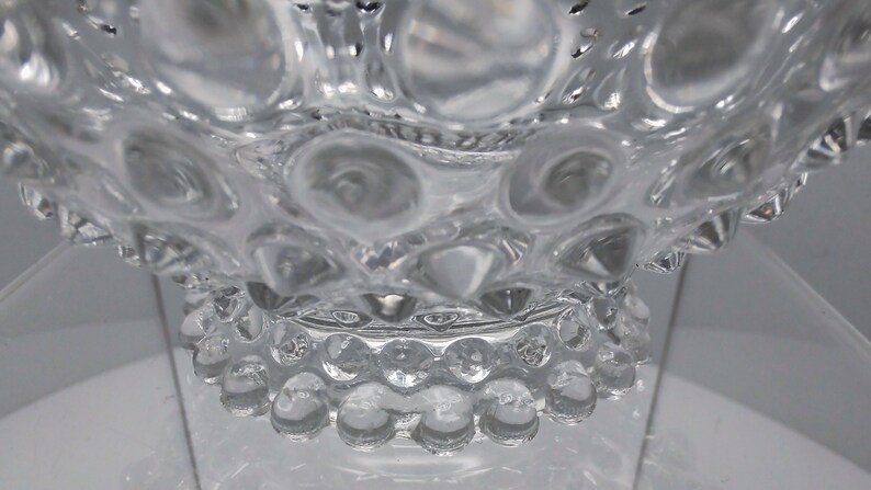 Duncan Miller Hobnail Clear Ruffled Bon Bon - Etsy