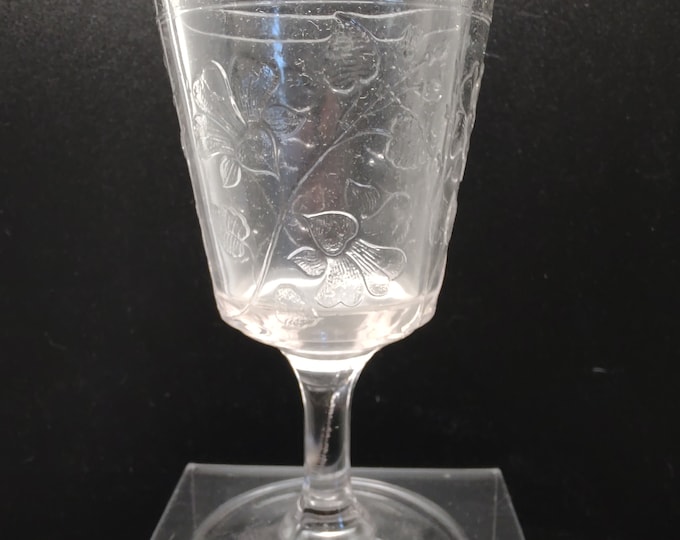 Nova Scotia Glass Co Floral Goblet Antique EAPG ***SCARCE*** - Etsy