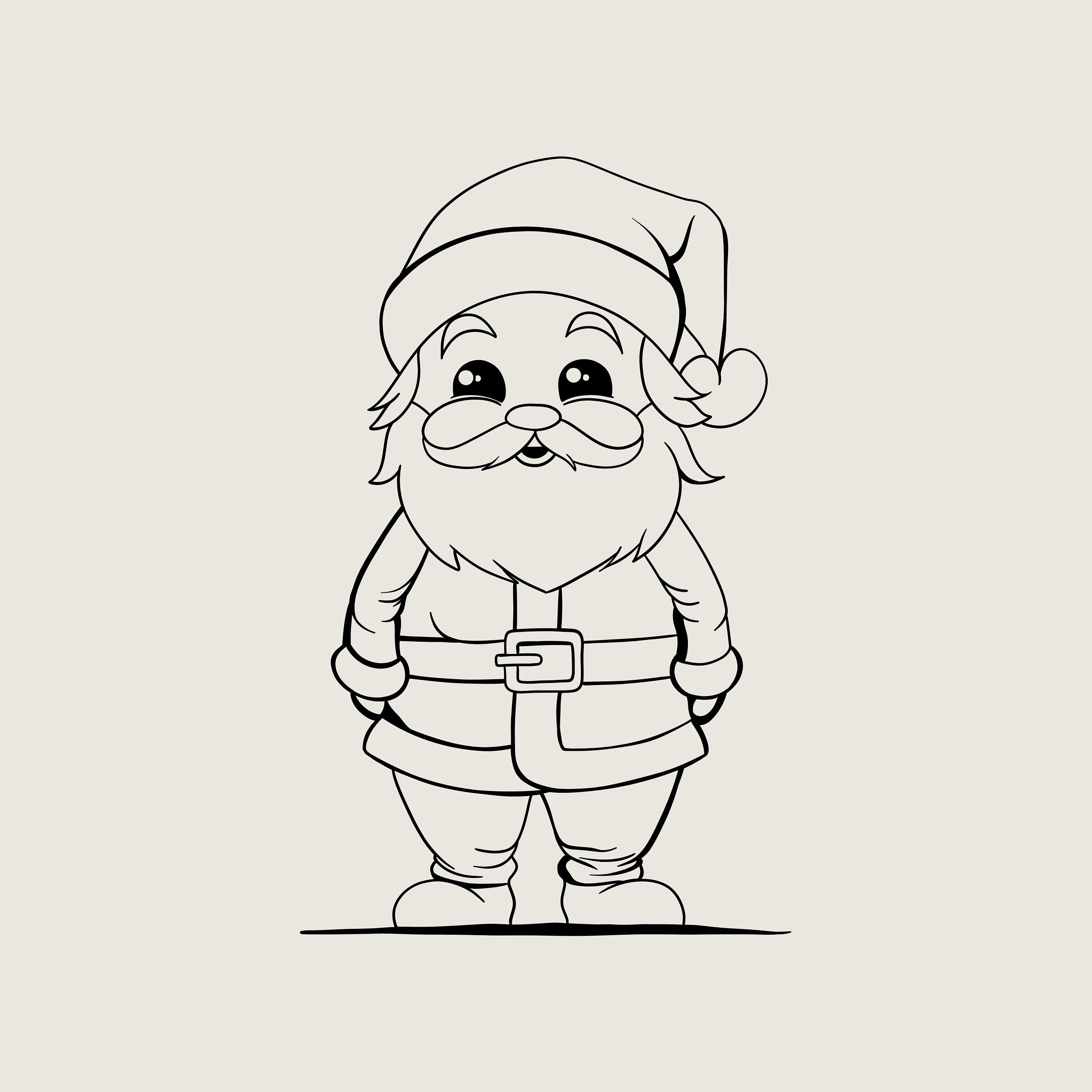 Santa SVG, Santa PNG, Santa Design, Santa Graphic, Christmas Design ...